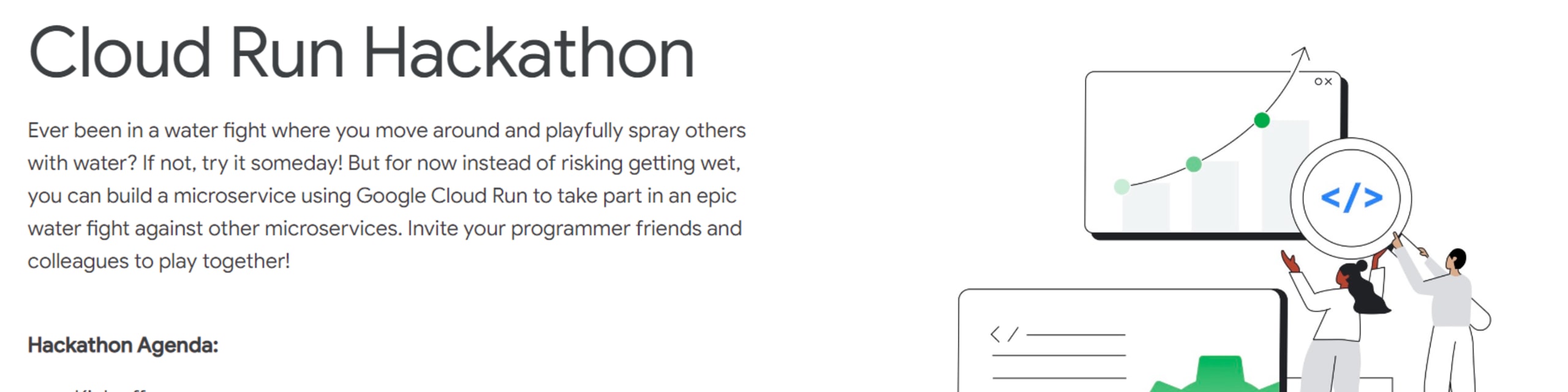 See Cloud Run Hackathon - Microservice Water Fight at Google Developer Groups GDG Cloud Mumbai